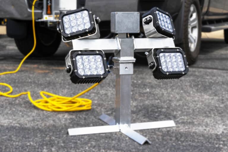 Mini Light Tower | Work Lights | Construction Cam